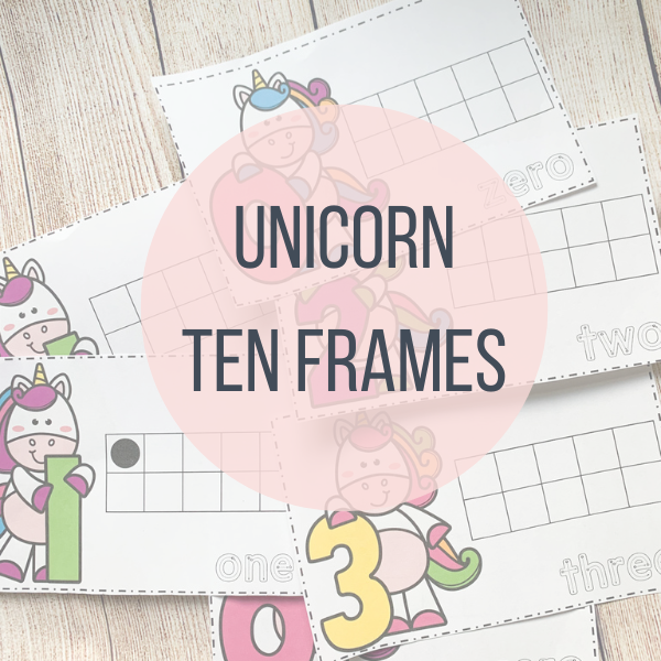 Unicorn Ten Frame Freebie