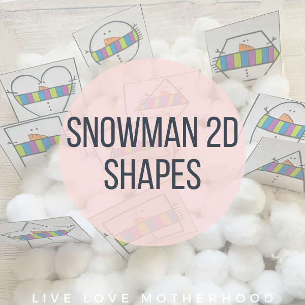 Snowman 2D Shapes