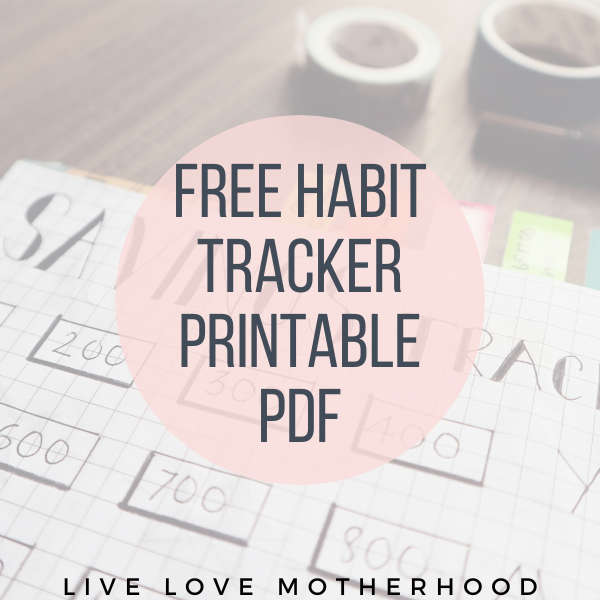 Free Habit Tracker Printable PDF