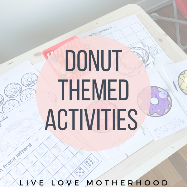 Donut Themed Activities