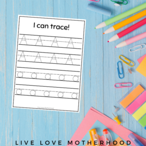Free Letter Tracing Worksheets | Live Love Motherhood