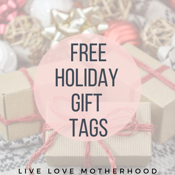 Free Holiday Gift Tags